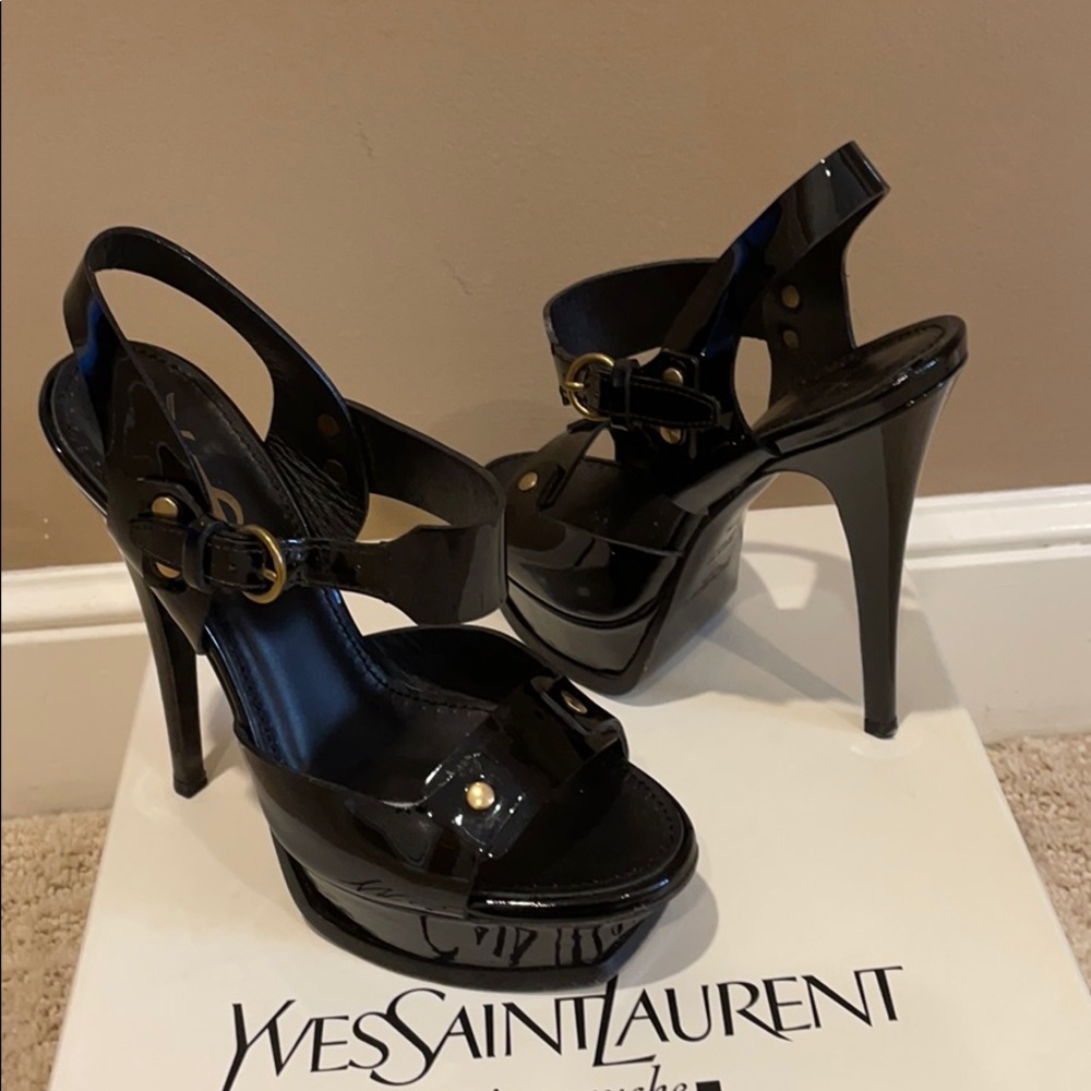 Ysl Stud Tribute Patent Leather - Gem